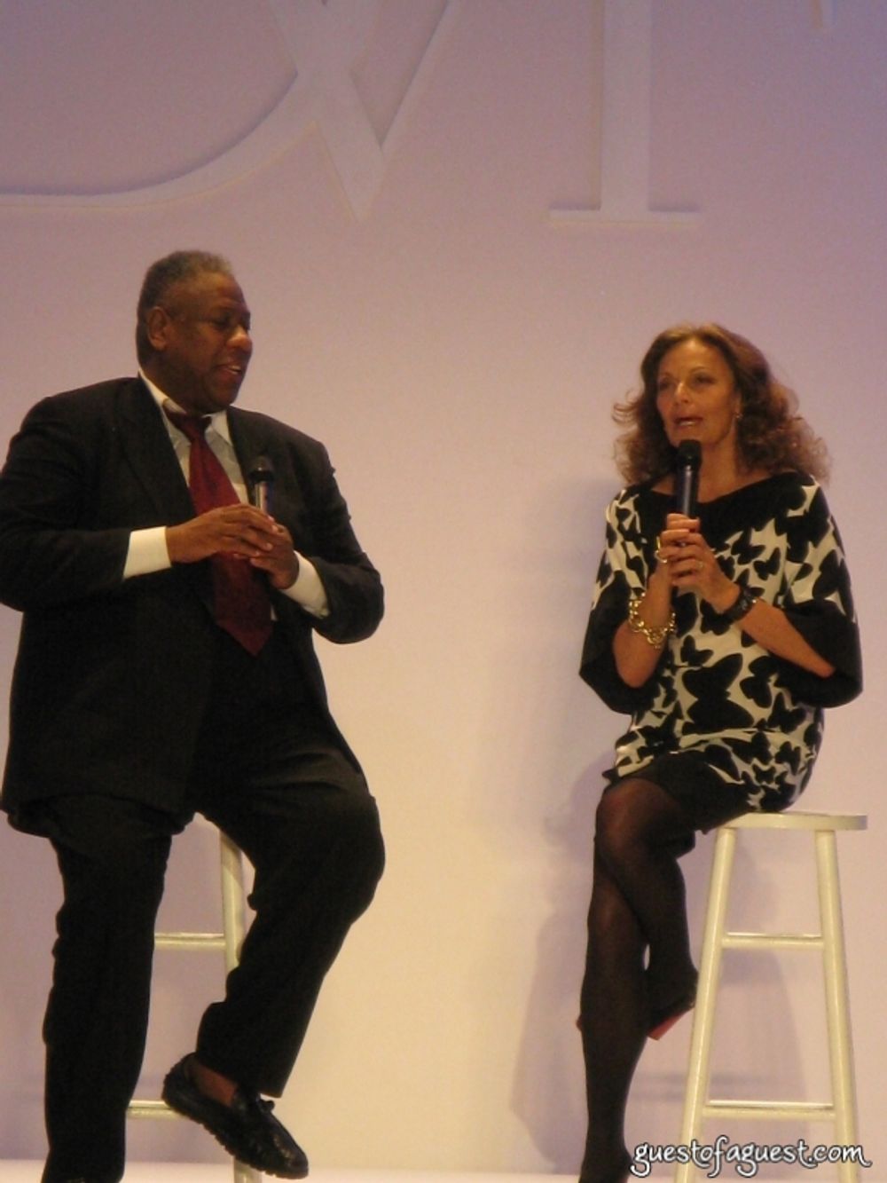 Andre Leon Talley Has A Heart To Heart With Diane Von Furstenberg