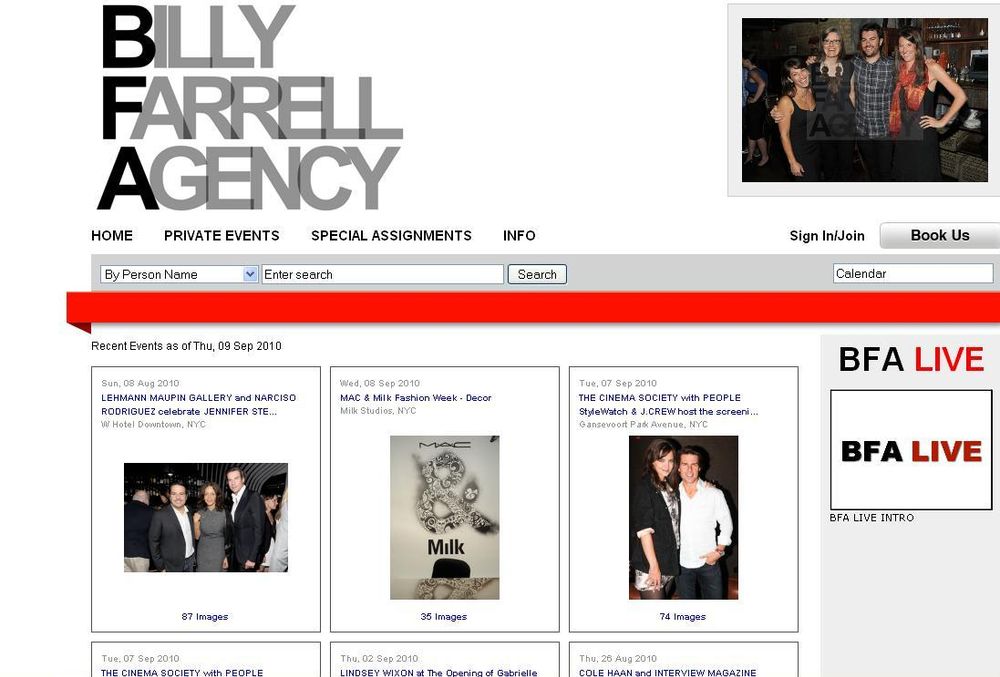 The Billy Farrell Photography Agency Just Went Live!